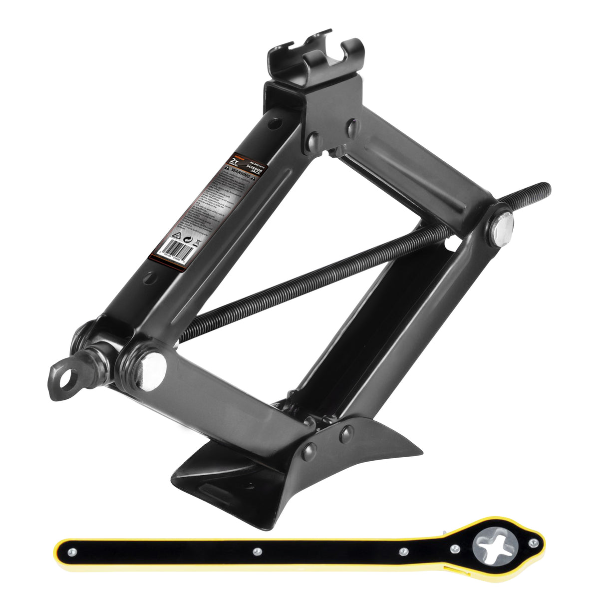 2-Ton Scissor Jack for Car – Portable Car Lift Jack with Extended Ratc ...